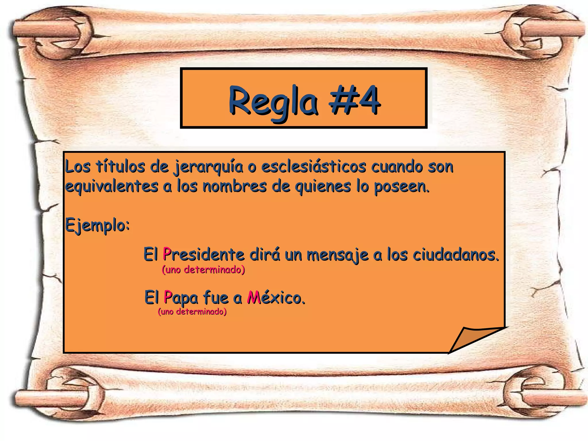 Uso de letras mayusculas | PPS