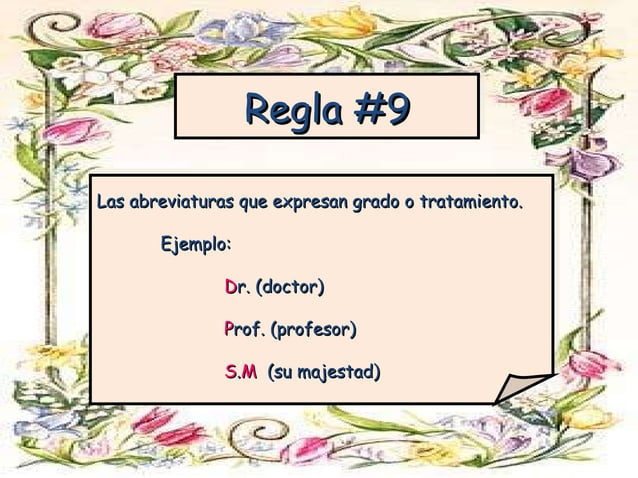 Uso de letras mayusculas | PPS