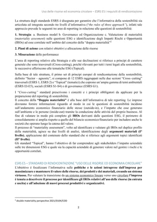 Uso delle risorse ed economia circolare. I requisiti di rendicontazione ...
