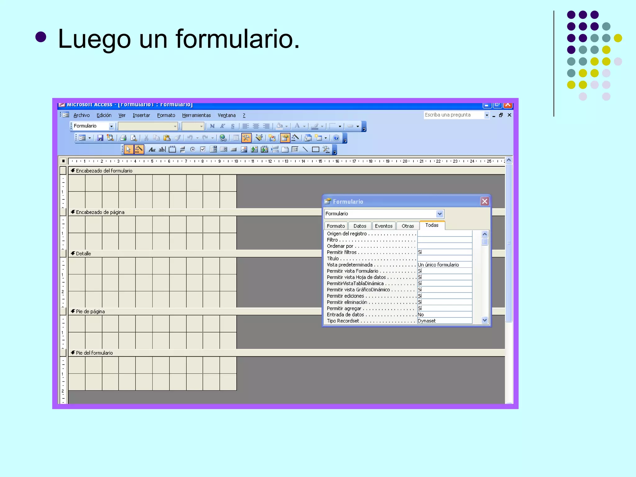 Uso de los botones de comando de access | PPT