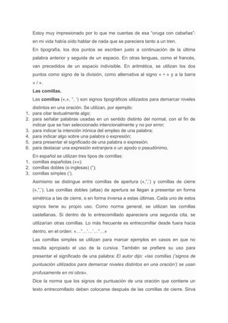 Uso de los conectores y los signos de puntuación en la composición ...