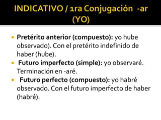 Uso de los tiempos verbales clase 5 | PPTX