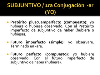 Uso de los tiempos verbales clase 5 | PPTX