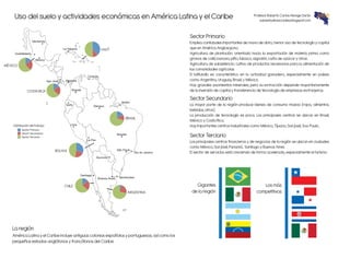 Uso del suelo y actividad económica en América | PDF
