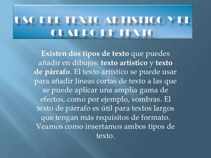 Uso Del Texto Artistico Y El Cuadro De