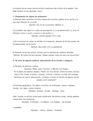 Uso de mayúsculas y minúsculas | DOCX