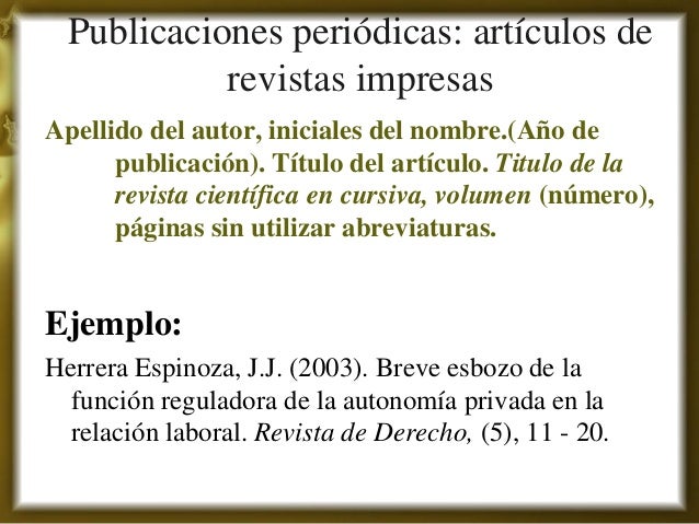 Como Citar Un Articulo Normas Apa 7ma Edicion Design Talk