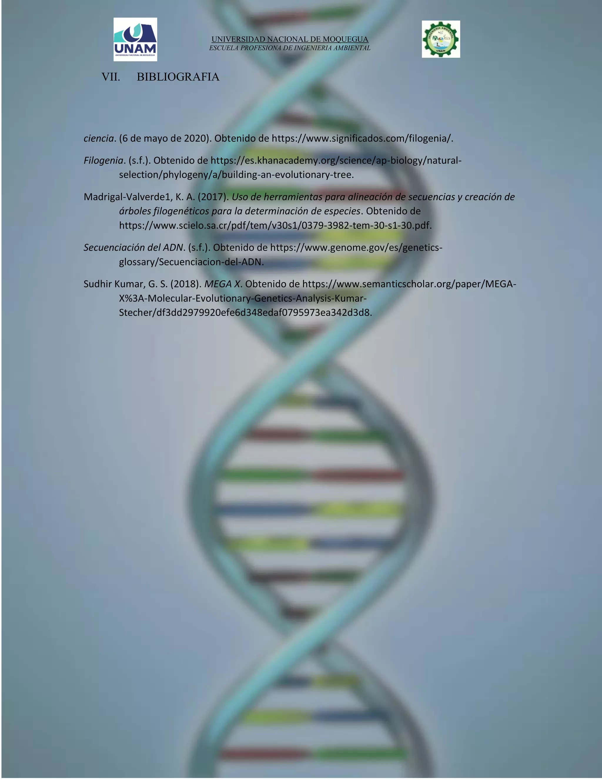 Uso de softward de adn (mega x) | PDF
