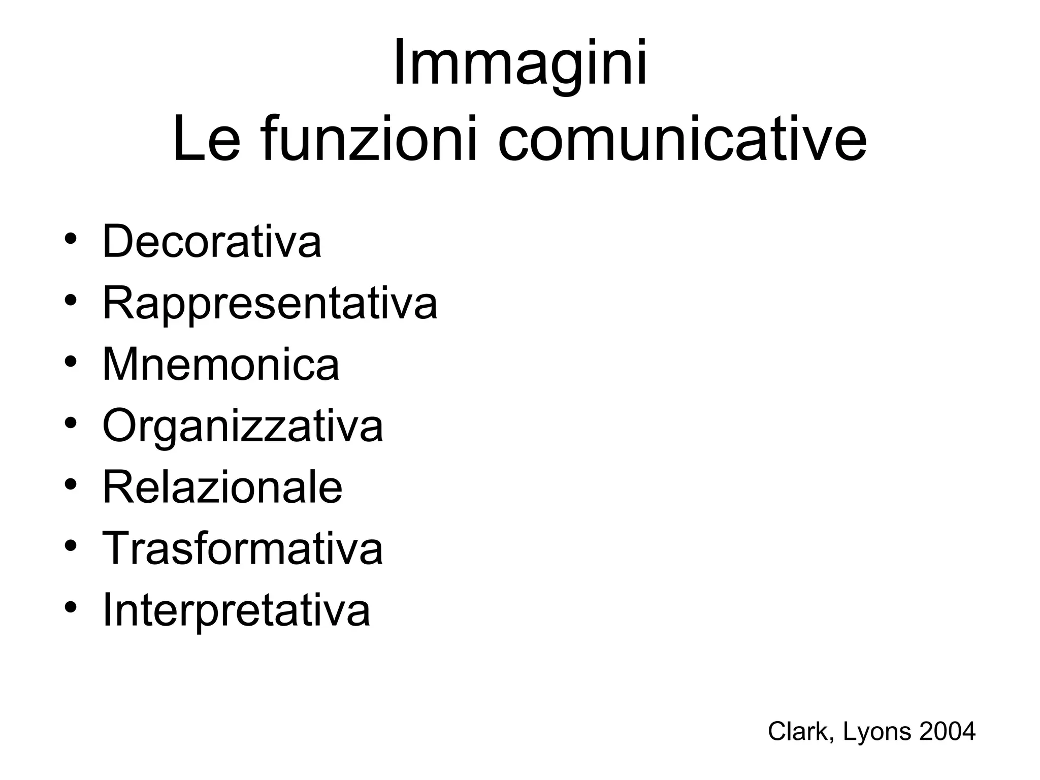 Uso didattico delle immagini | PPT