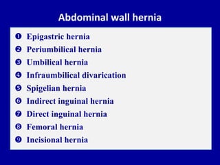 Ultrasound of the abdominal wall hernias | PPTX