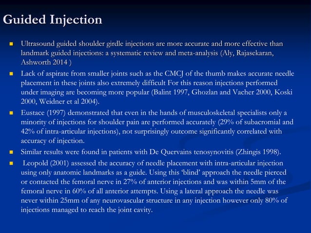 Post-graduate Certifcate Musculoskeletal Ultrasound - The Shoulder | PPT