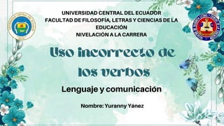 Uso incorrecto de los verbos_ Yuranny Yánez | PDF