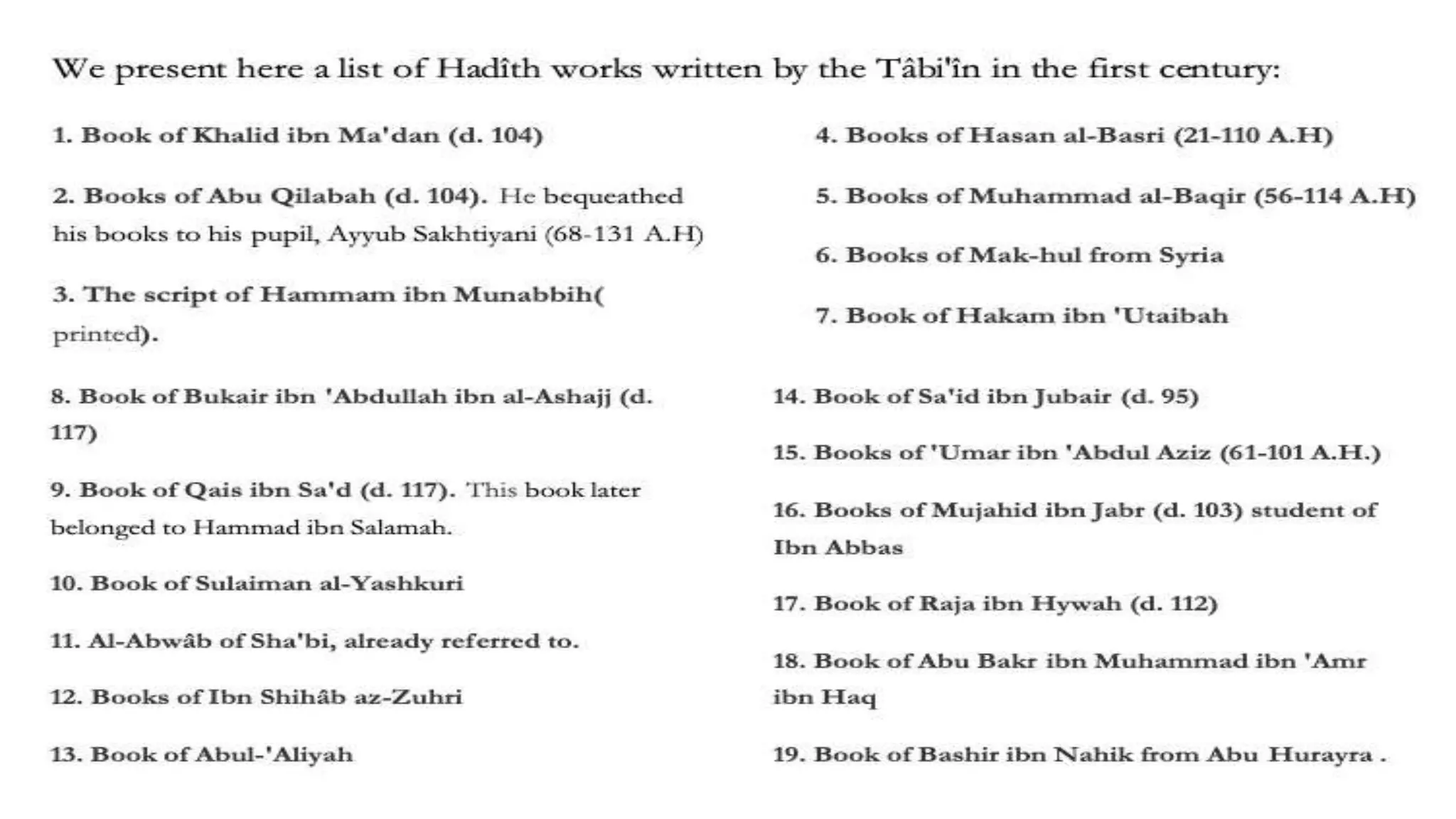 Authority And Compilation of Hadith | PPTX