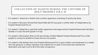 Authority And Compilation of Hadith | PPTX