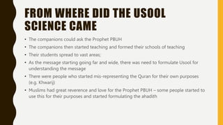 BEGINNING COURSE ON Usool Al-Hadith.pptx