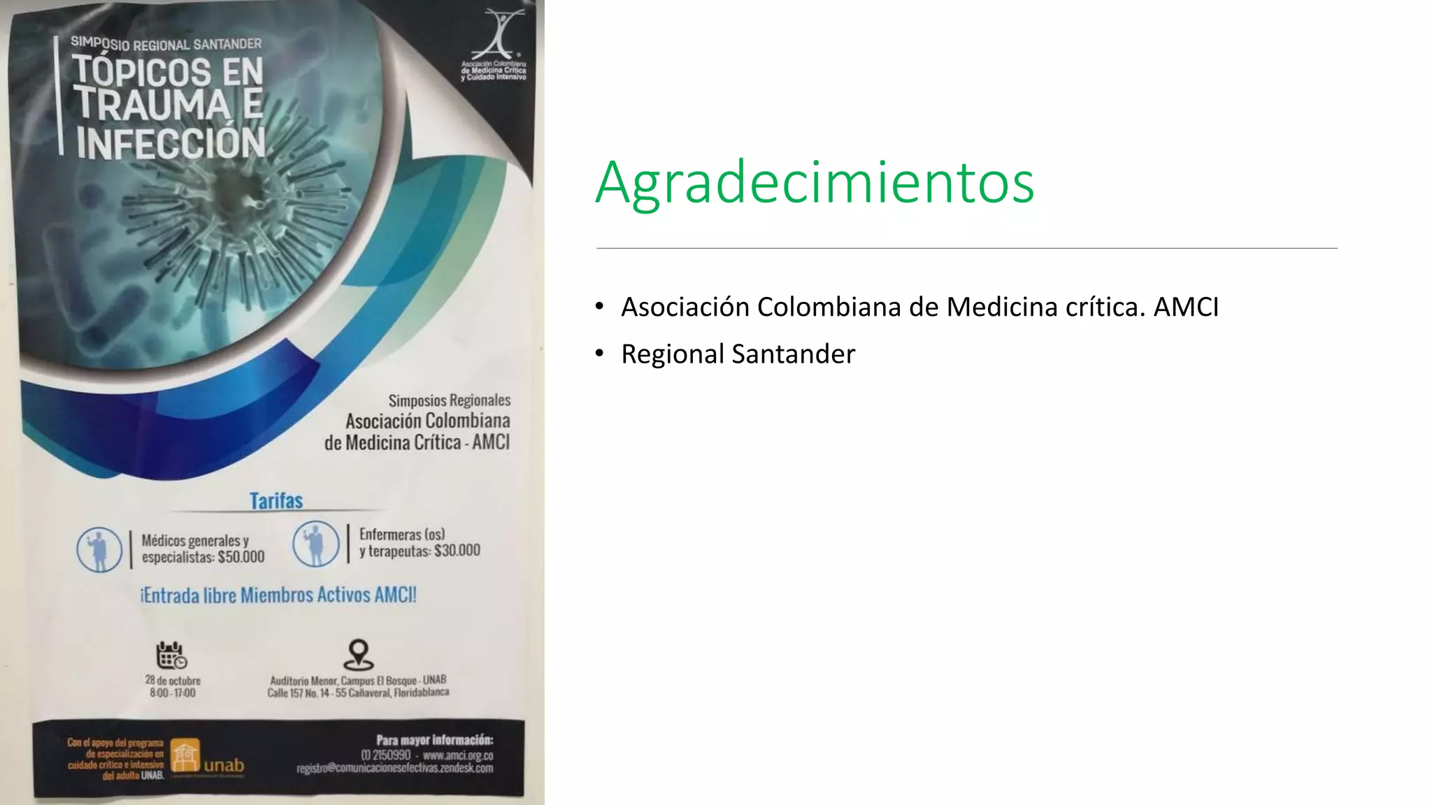 Uso profiláctico de antibióticos y terapia empírica en trauma. | PPT