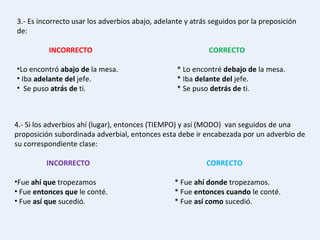 Usos del adverbio | PPT