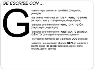 Usos de letras | PPT