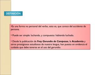 Usos del gerundio | PPT