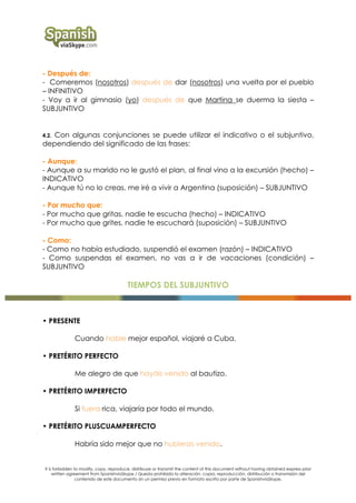 Usos del Subjuntivo (B2) | PDF