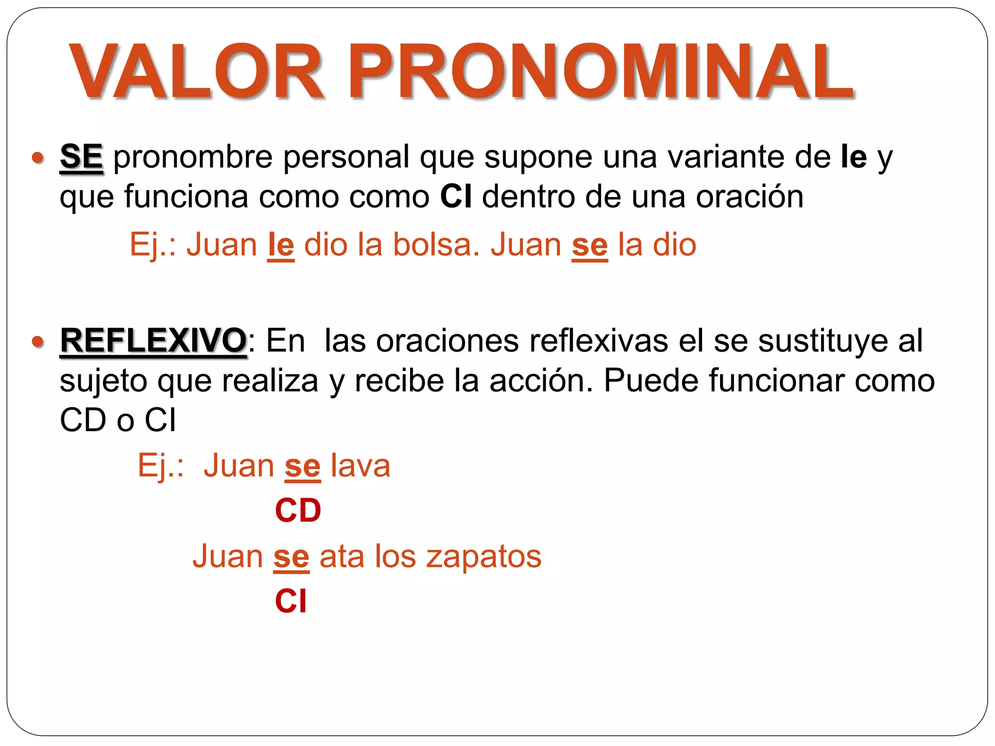 Usos de se | PPTX