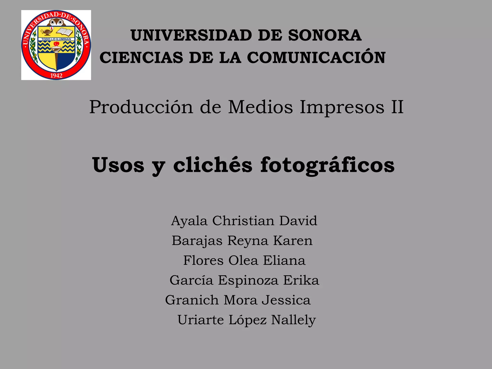 Usos y cliches de la imagen | PPT | Photo Editing Software | Computer ...