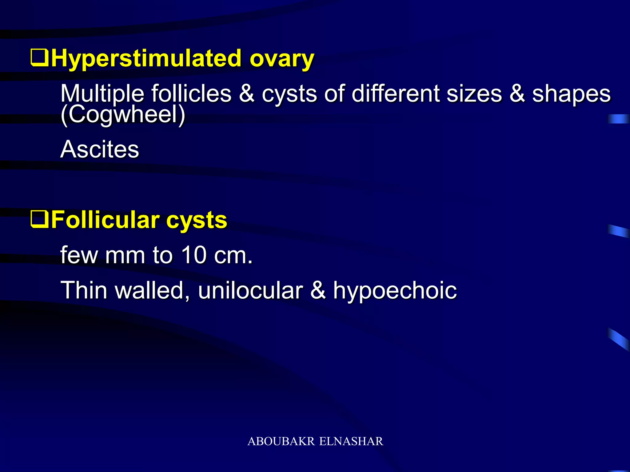 Ultrasonography of the ovary | PDF
