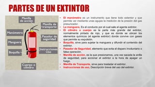 Uso y manejo del extintor protección civil | PPTX