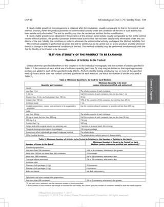 Usp 40 -71 sterility tests | PDF