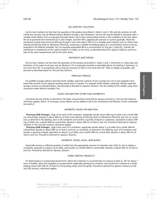 Usp 40 -71 sterility tests | PDF