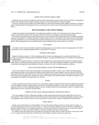 Usp 40 -71 sterility tests | PDF
