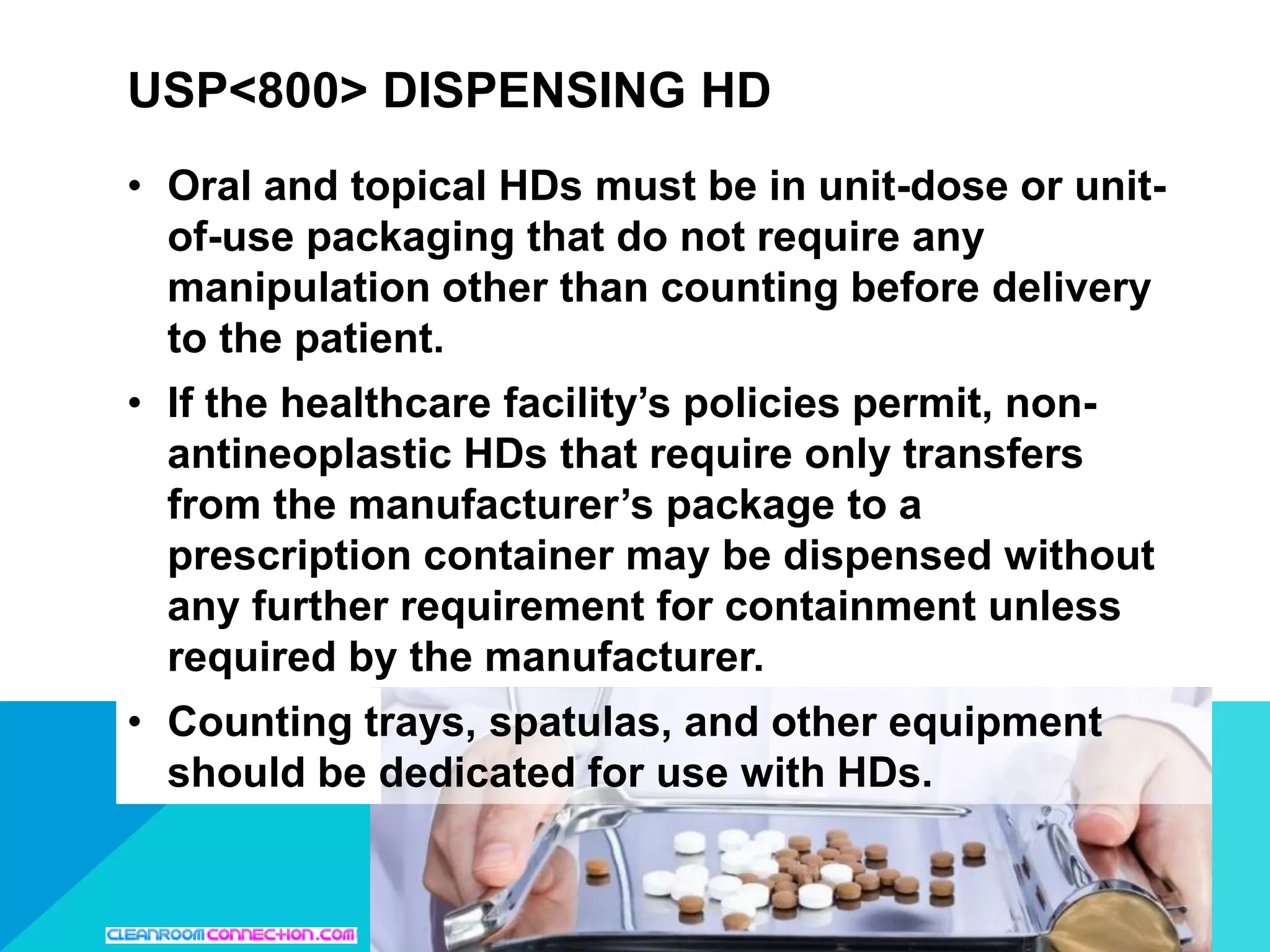 USP 800 History and Compliance | PDF