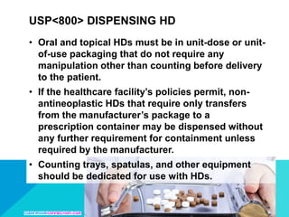 USP 800 History and Compliance | PDF