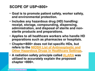 USP 800 History and Compliance | PDF