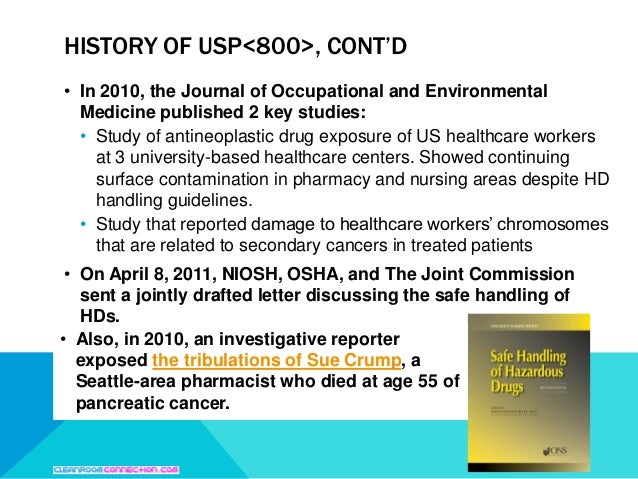 USP 800 History and Compliance