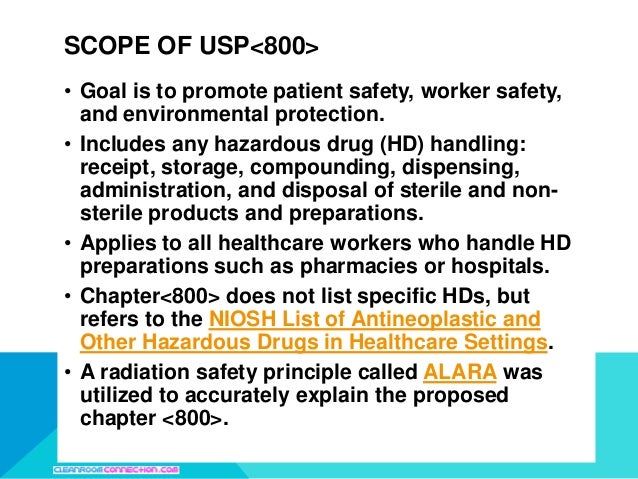 USP 800 History and Compliance