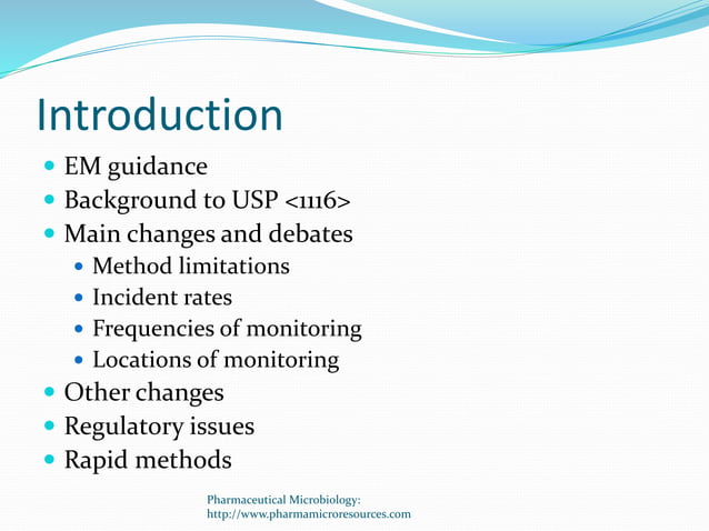 USP and its impact on Microbiology | PPTX