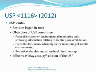 USP and its impact on Microbiology | PPTX