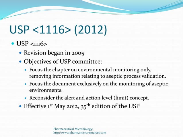 USP and its impact on Microbiology | PPTX