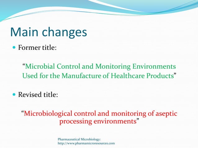 USP and its impact on Microbiology | PPTX