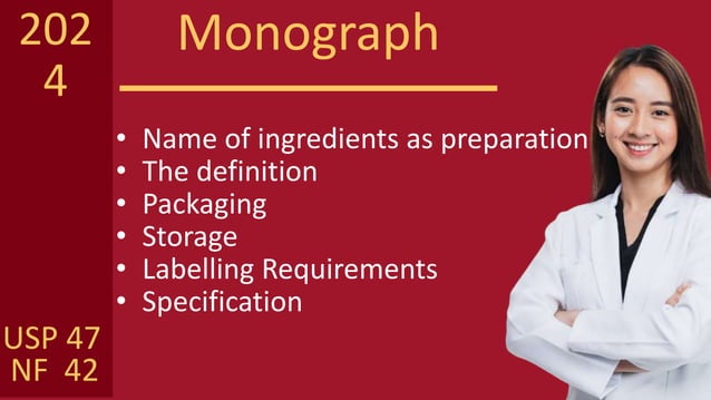United State Pharmacopeia 47 - NF 42 (USP 2024) | PPTX