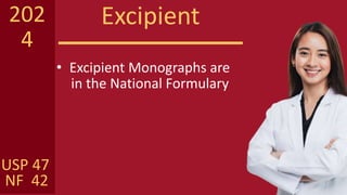 United State Pharmacopeia 47 - NF 42 (USP 2024) | PPTX
