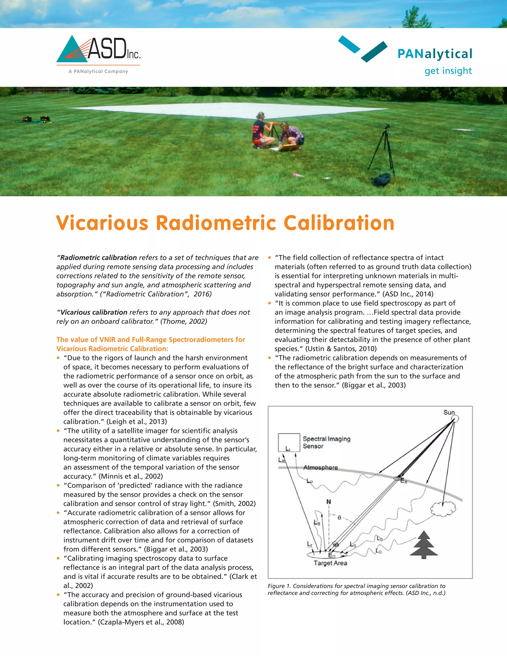 Vicarious Radiometric Calibration | PDF