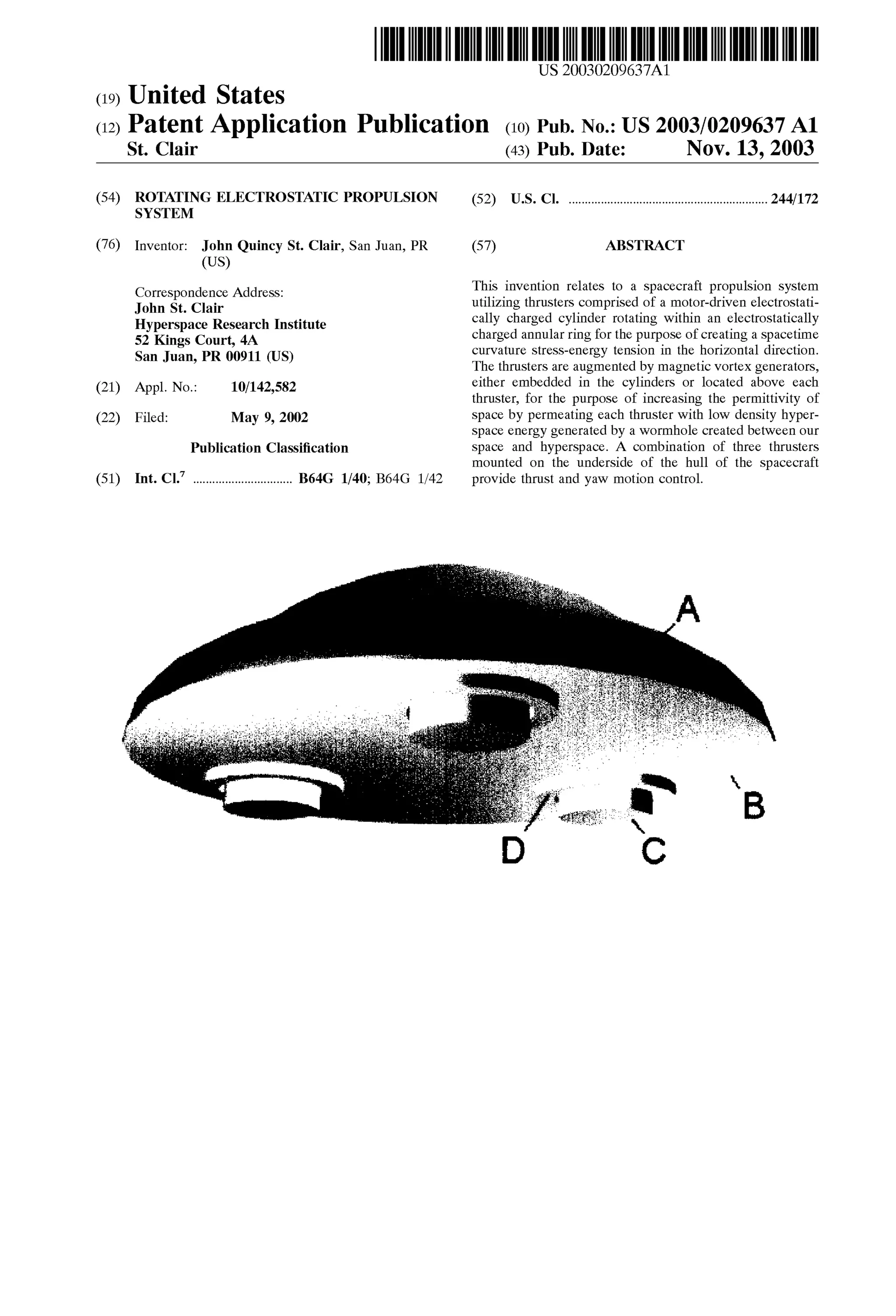 US Patent - Rotating electrostatic propulsion system | PDF