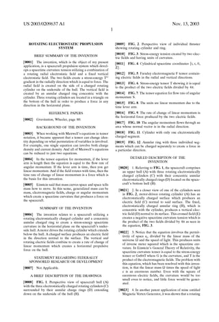 US Patent - Rotating electrostatic propulsion system | PDF | Physics ...