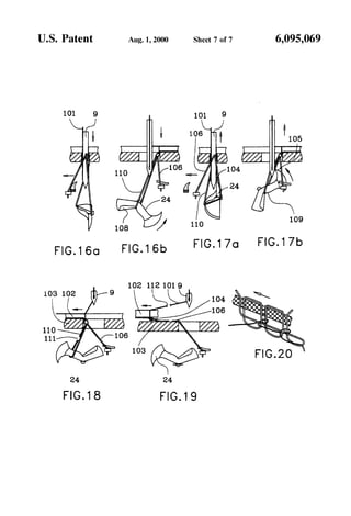Us patent 6095069 zarif double-thread chain-stitch sewing machine | PDF