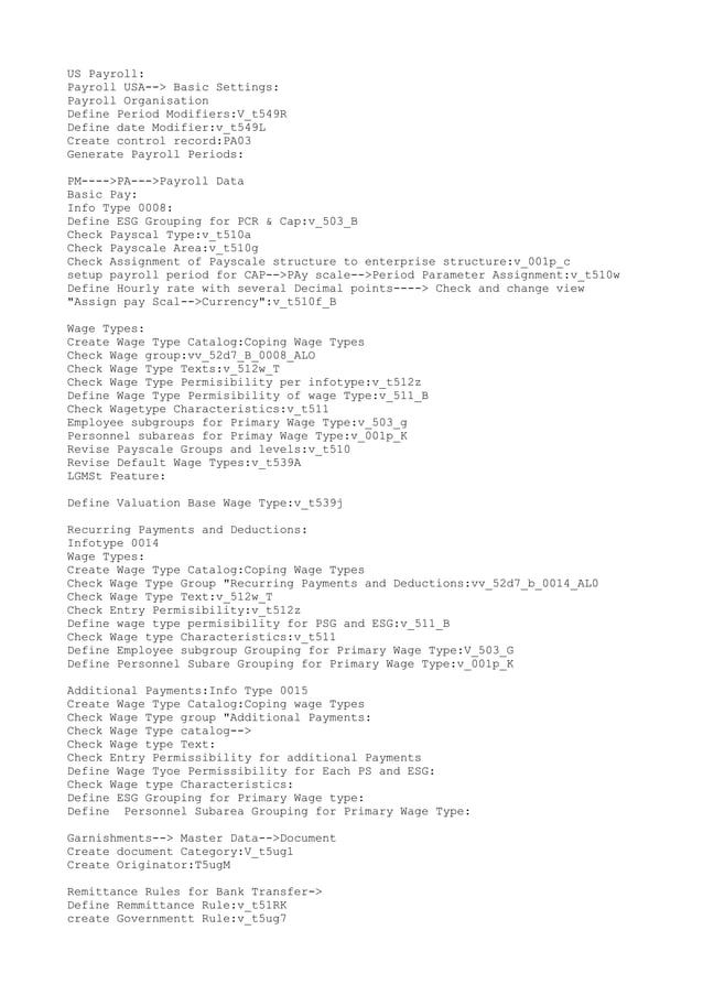 Us payroll configuration | TXT