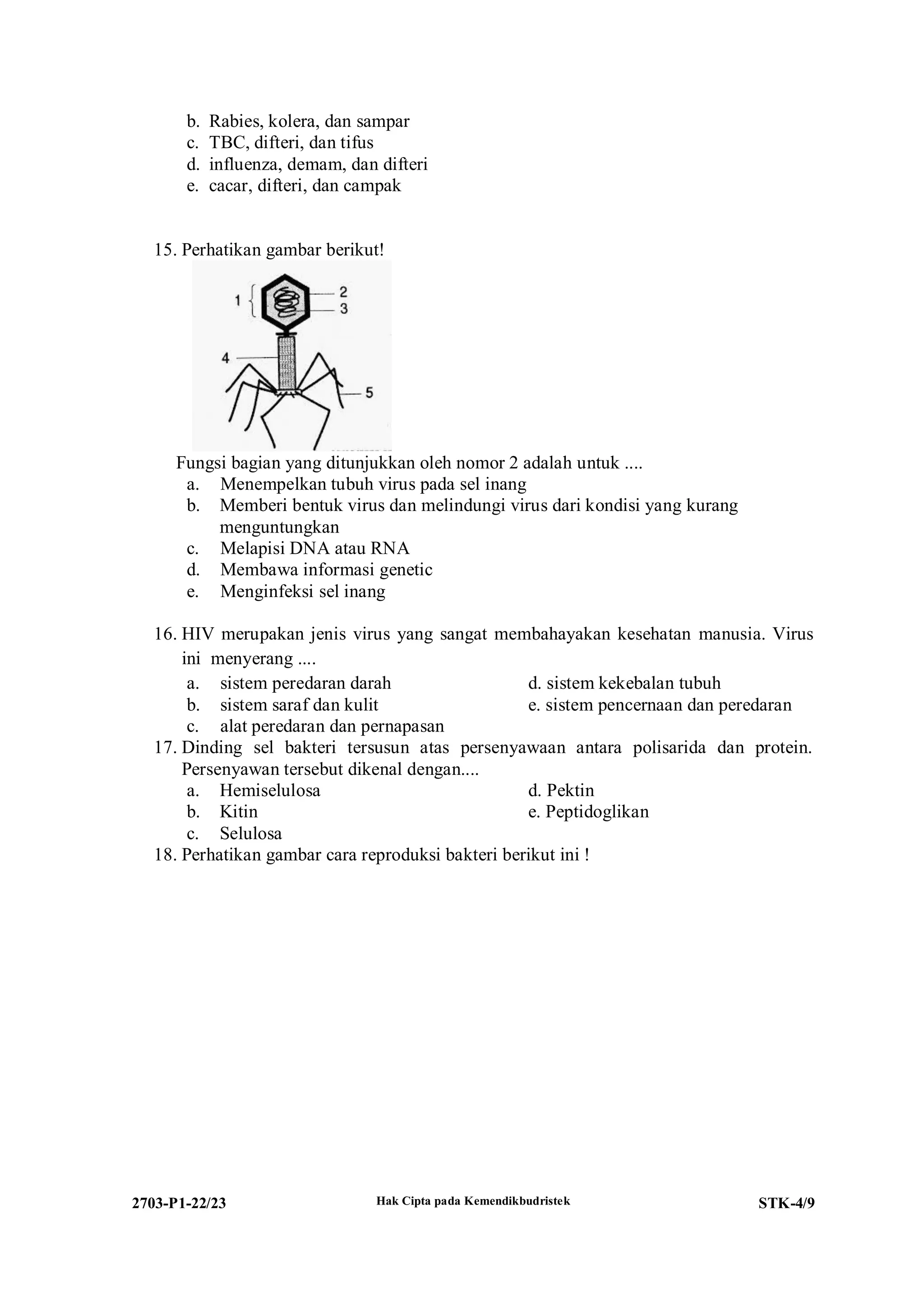 bank soal untuk ujian usp biologi 2023.pdf | Free Download