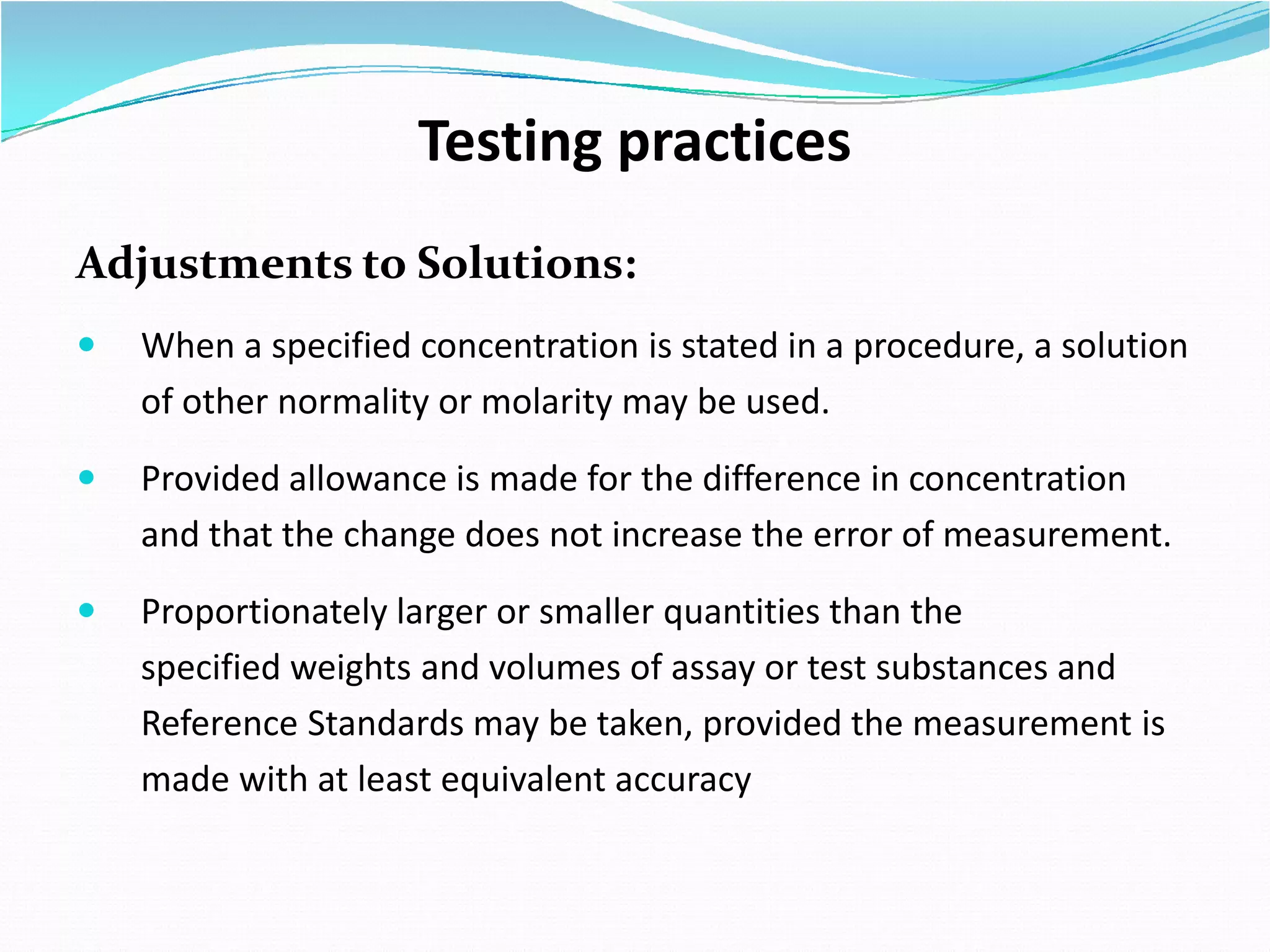 USP General Notices &General Chapters An Overview Dr.A.Amsavel | PDF
