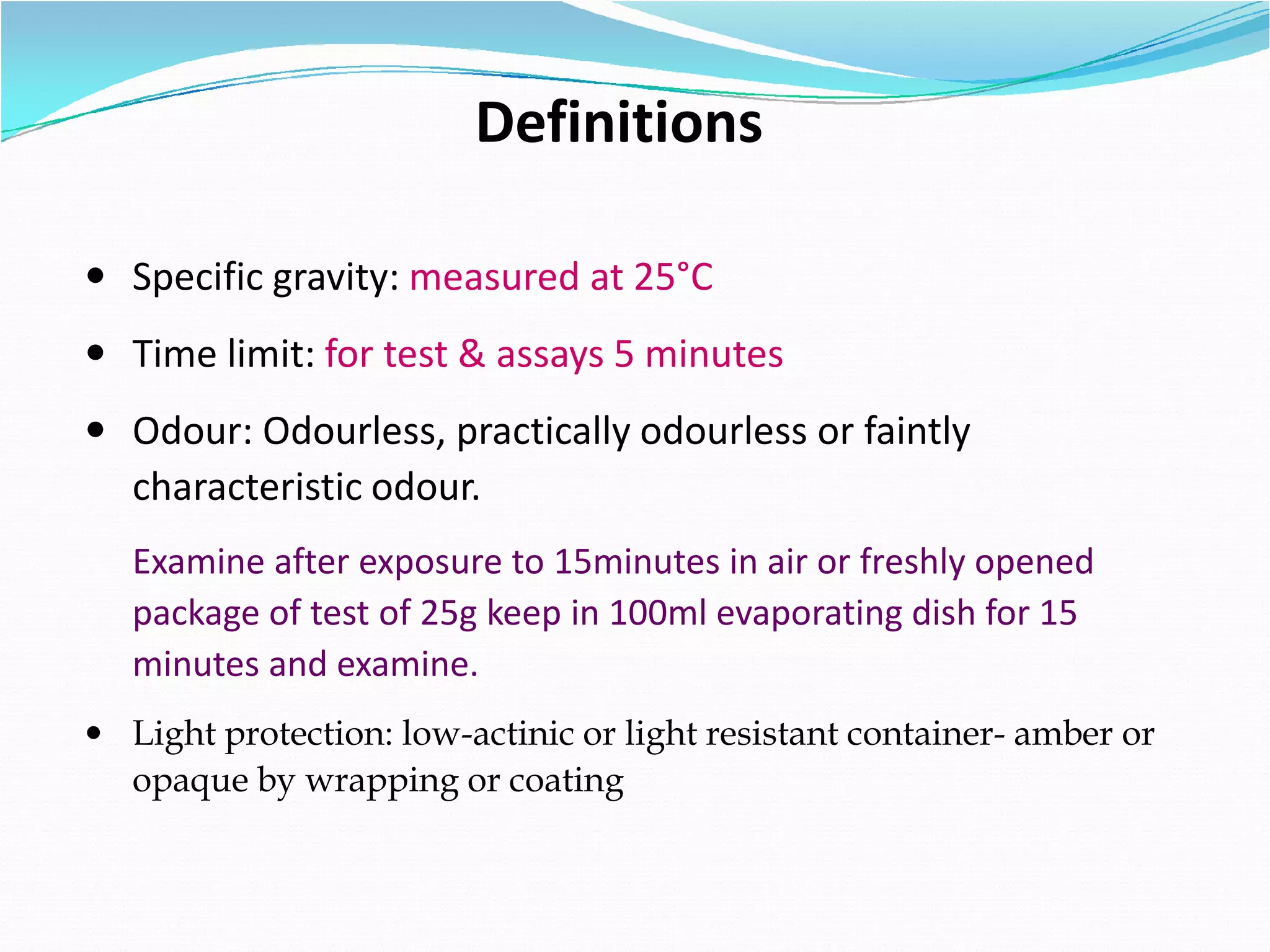 USP General Notices &General Chapters An Overview Dr.A.Amsavel | PDF